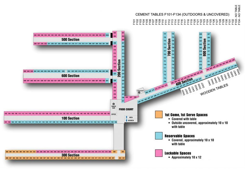 Vendor Booth Map – Louisiana's Finest Open Air Market